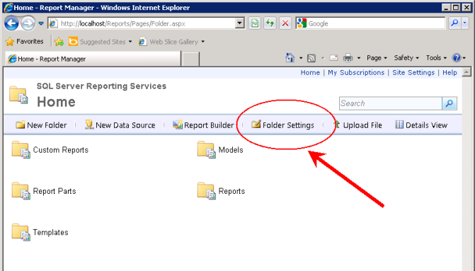 Set Up an Account for Working in Report Builder 3.0
