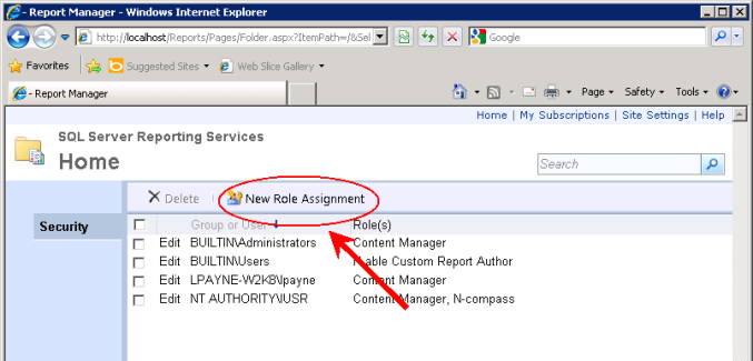 Set Up an Account for Working in Report Builder 3.0