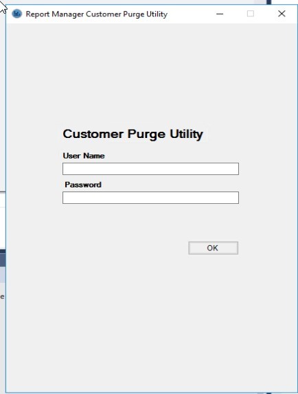 How to Use the Report Manager Customer Purge Utility