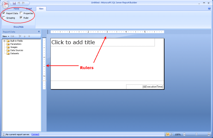 How to Set Up the Work Surface in Report Builder 3.0
