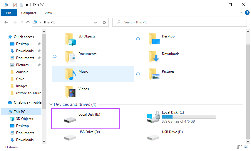 Virtual Drive Recovery