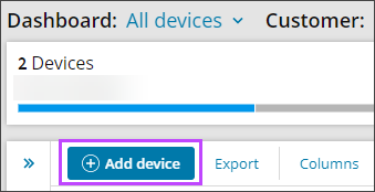 Adding Devices for Quick installation in Management Console
