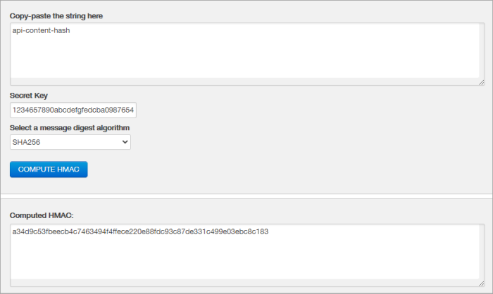 Create an HMAC Token