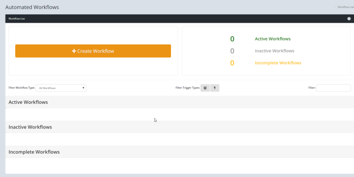 Configuring an Automated Workflow